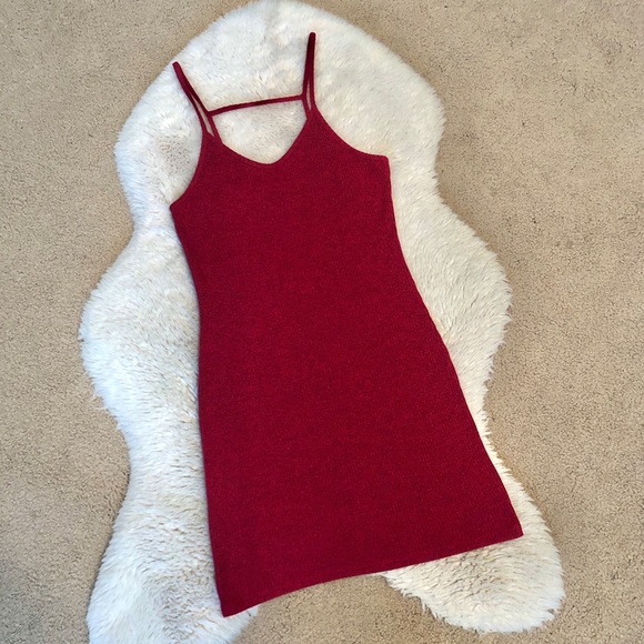 Topshop | Dresses | Red Fitted Dress | Poshmark